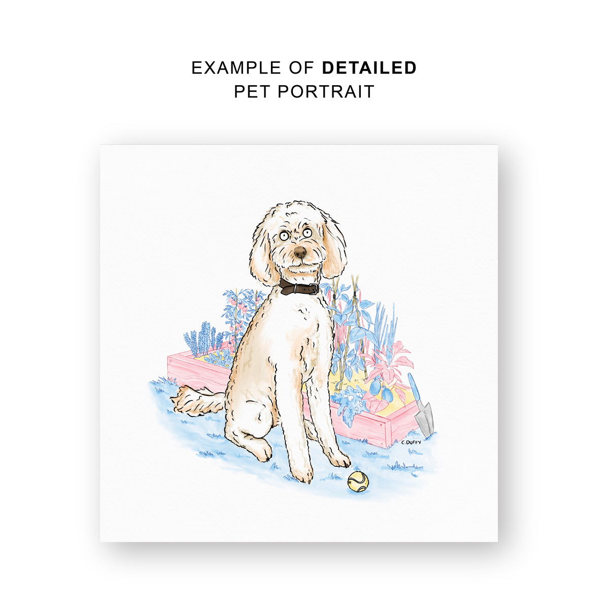 CUSTOM PORTRAIT GIFT CARD | Hound Town Studio